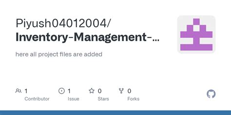 GitHub Piyush04012004 Inventory Management System In Python Here All Project Files Are Added