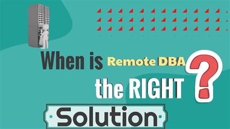 When Is Remote Dba The Right Solution Dbametrix Youtube