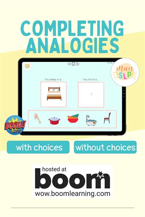 analogies for speech therapy preschool language