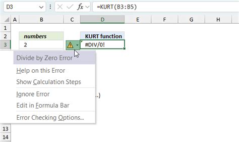 How To Use The KURT Function