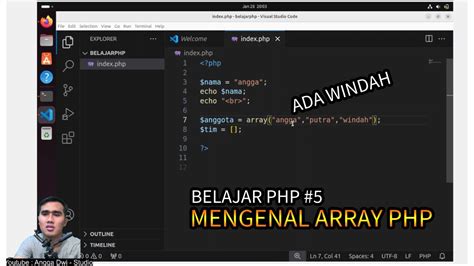 Mengenal Array Php Belajar Php Part 5 Youtube
