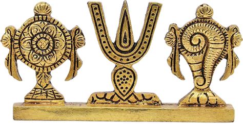 Aargkraft™ Brass Shankh Chakra Namah Shankha Botswana Ubuy