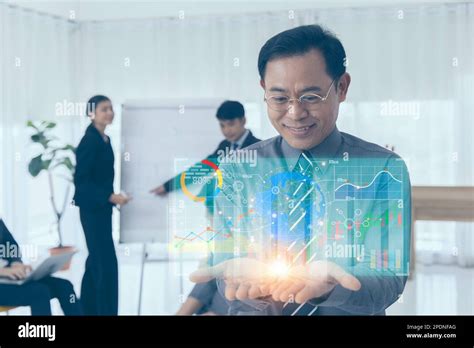 Executive Manager Man Illustrate Bring Business Big Data Sale Marketing