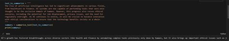step by step guide to building a text summarizer using langchain and