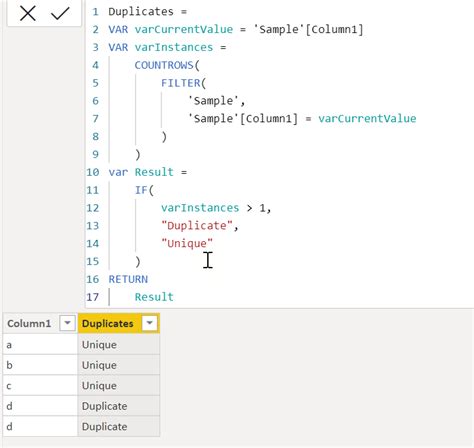 Solved Find Duplicates In A Column And Give A Value Microsoft Fabric Community