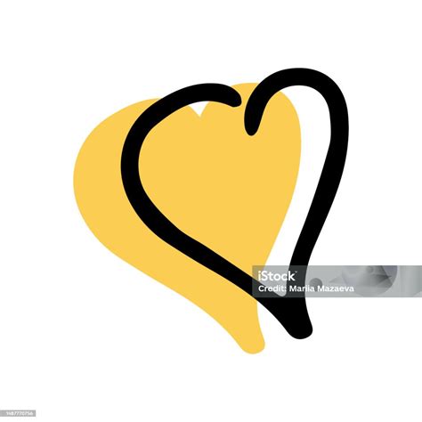 간단한 스케치 선 스타일 요소입니다 흰색 바탕에 귀여운 잉크 펜 하트를 낙서합니다 낙서 심장 벡터 그림입니다 낙서 드로잉에 대한 스톡 벡터 아트 및 기타 이미지 Istock