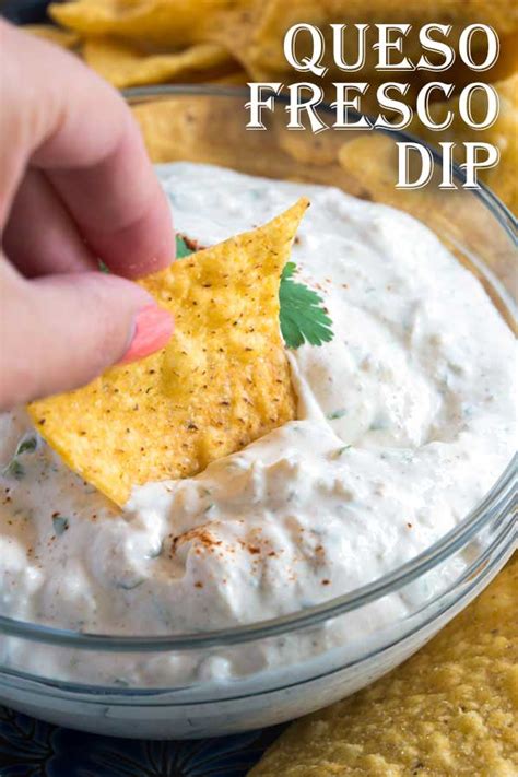Queso Fresco Dip With Sour Cream Kitchen Gidget