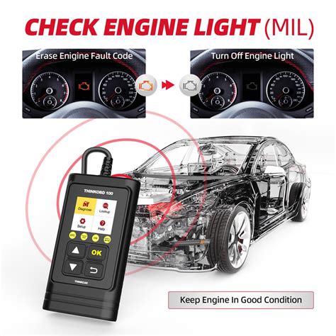 Automotive Obd2 Scanner Obd Code Reader Car Engine Fault Light