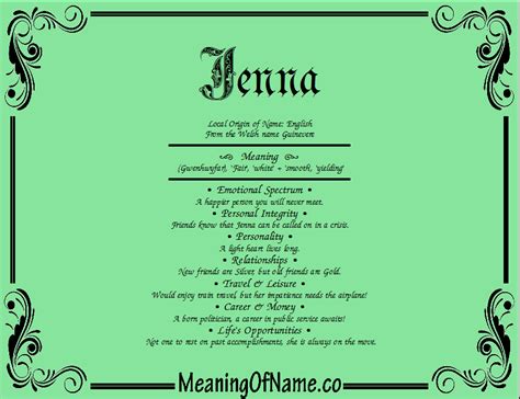Jenna Meaning Of Name