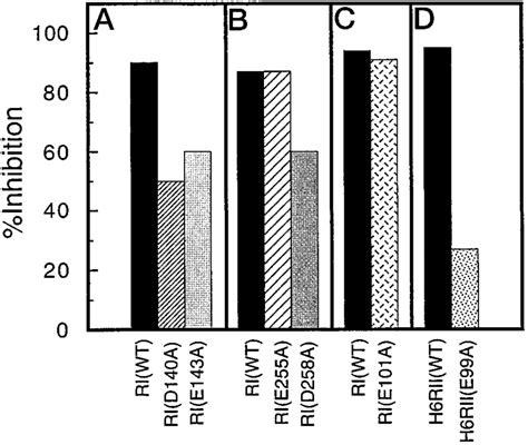 Holoenzyme Formation Of Mutant Ri Subunits With The Catalytic Subunit