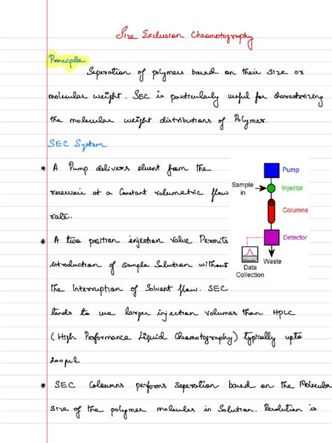 002 Size Exclusion Chromotography Pdf Chromatography Polymers