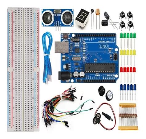 Kit Uno R3 Iniciante Dip 100pcs Protoboard Para Arduino Frete Grátis