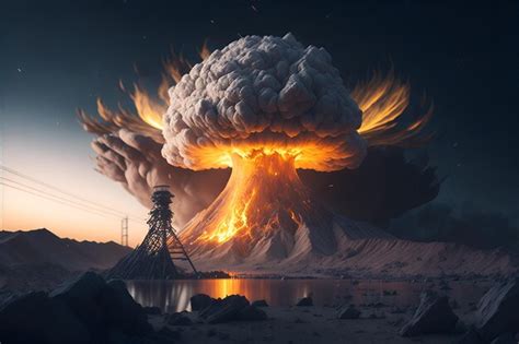Premium Ai Image Atomic Explosion
