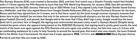 Olympic Mascots Fictional Soccer Team Rolympicmascots