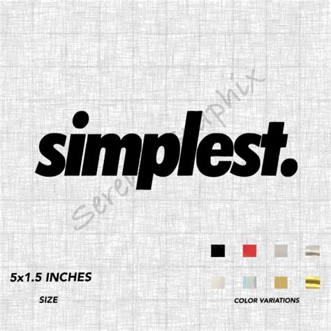 Simplest Sticker Waterproof Cut Out Sticker Lazada Ph