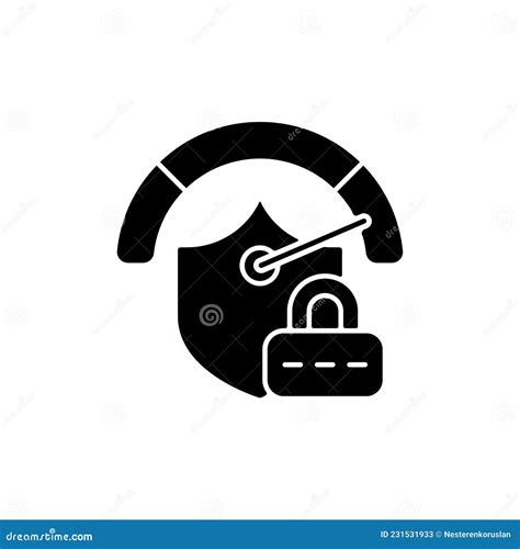 password black icon in flat style secure code button vector for