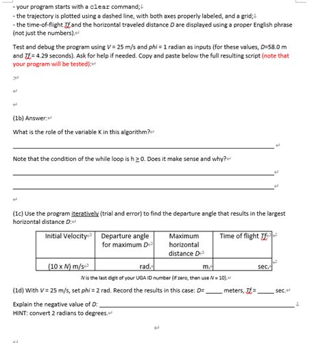 Solved Exercise 1 Implementing A Simple Physical Model ↓