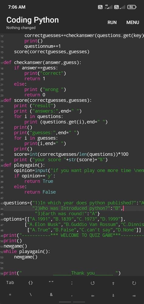 Bhaskara Rao Bantupalli On Linkedin Quiz Python Code Program Game
