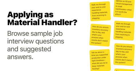 Material Handler Interview Questions