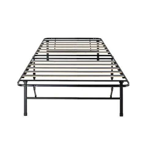 Ebern Designs Lianna Metal Smartbase Folding Platform Bed Frame