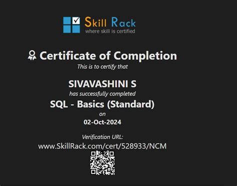 Sql Learning Skillrack Databasemanagement Sivavashini Sadasivam