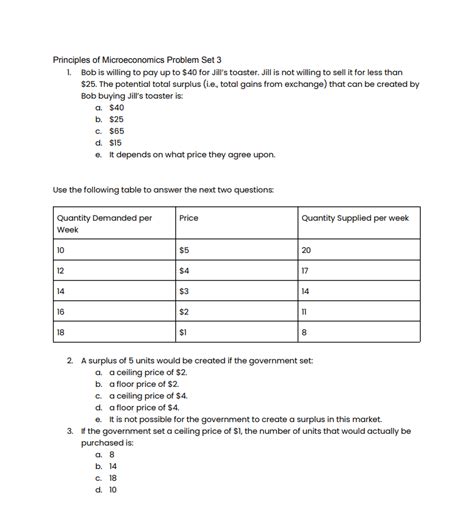 Solved Principles Of Microeconomics Problem Set Bob Is Chegg