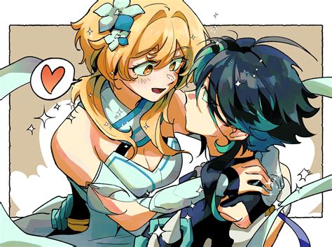 Lumine And Xiao Genshin Impact Drawn By Isaraa Danbooru