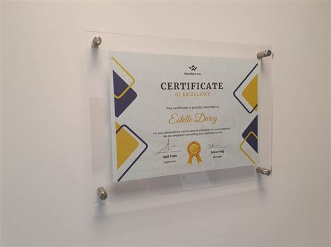 Wall Mounted Certificate Frames At Mackenzie Sheehy Blog