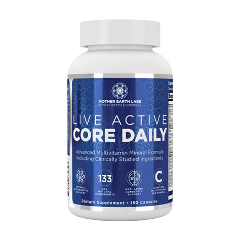 Live Active Core Daily Capsules Mother Earth Labs