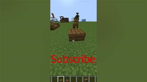 Minecraft Stool Build Shorts Youtube