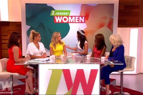 Miss Gb Deone Robertson On Zara Holland Spat On Loose Women I Did