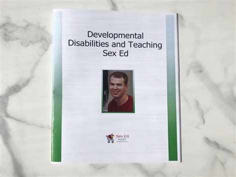 Developmental Disabilities And Teaching Sex Ed Booklet And Images Download Or Hard Copy