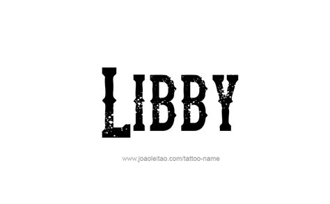Libby Name Tattoo Designs