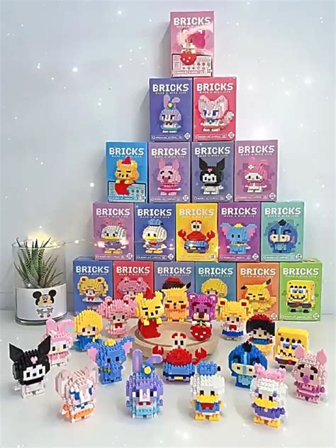 Nano Bricks Building Block Cute Cartoon Make A Wise Life 5mmand8mm 24 Design Cartoon Ready Stock
