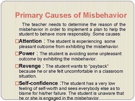 Behavior Management Techniques In A Classroom Definition Of