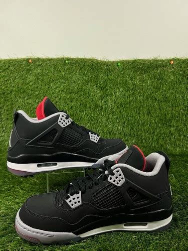 Size 8 Mens Nike Air Jordan 4 Golf Bred Sneakers Shoes Cu9981 002 Brand