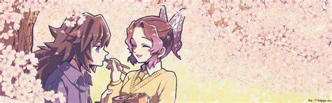 Demon Slayer Giyu Tomioka And Shinobu Kocho Hd Achtergrond Downloaden