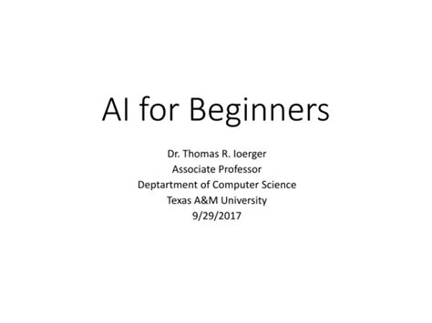 Ppt Ai And Ml Courses For Beginners Powerpoint Presentation Free Download Id11809789