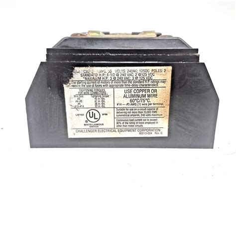 Challenger Dead Front Fuse Holder 30 Amp 390 150 49 30a 2 Pole 240vac