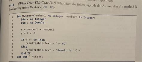 Solved What Does This Code Do What Does The Chegg