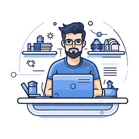 Premium Vector | Illustration of web development programmer and coding website
