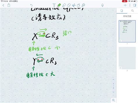 有机化学1 10给电子与吸电子，诱导效应及其应用（inductive Affec 哔哩哔哩