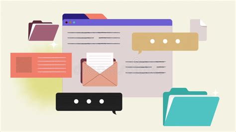 Tab Animation Windows Tab Animation Computer Screen Animation Stock