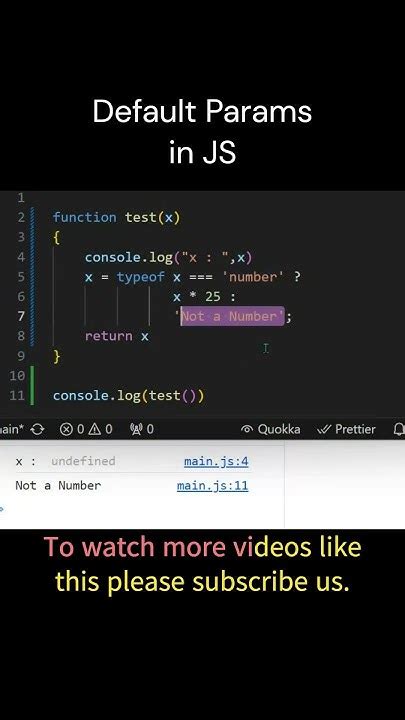 interview challenge 69 default params in js methods javascript