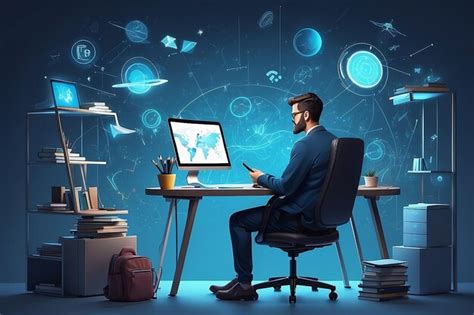 Premium Ai Image Multitasking Concept Illustration