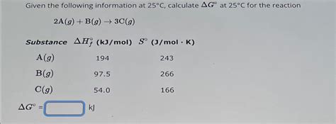 Solved Given The Following Information At C Calculate Chegg Com