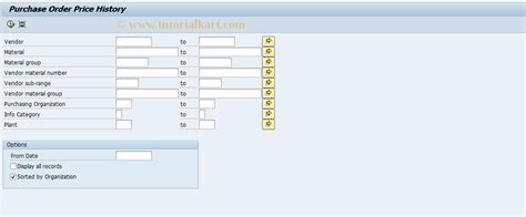 Me1p Sap Tcode Purchase Order Price History