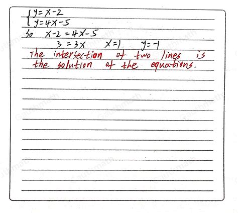 what is the solution to the system of equations graphed below y x 2 y