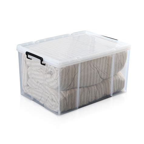 Clear Stackable Large Plastic Storage Bins Storage Bins Wholesale