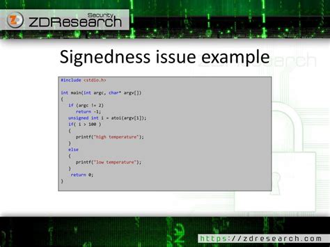 Ppt Understanding Signed And Unsigned Integers Integer Overflow Cve